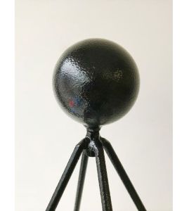 Large Ball Top Bare Metal/Ready to Rust - Top for Garden Plant Border ...