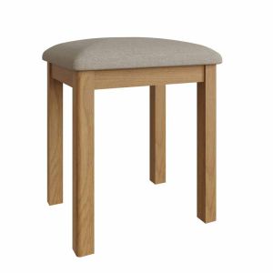 Stool - Pine/Plywood/MDF - L42 x W35 x H48 cm - Rustic Oak