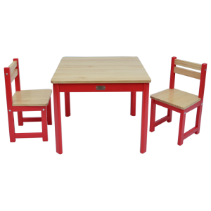Boss Envy Table & Chairs Set - Sq Red