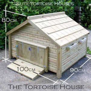 Buttercup Tortoise House - Solid Thick Marine Grade Ply - L100 x W90 x ...