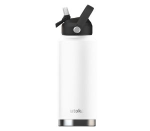 Utoka Atlas Bottle 18oz (518 ml) - Stainless Steel - L3.5 x W3.5 x H10 ...